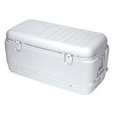 White ice chest (Holds 160 cans)