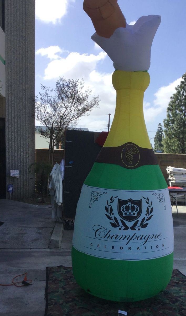 Blow Up Champagne Bottle