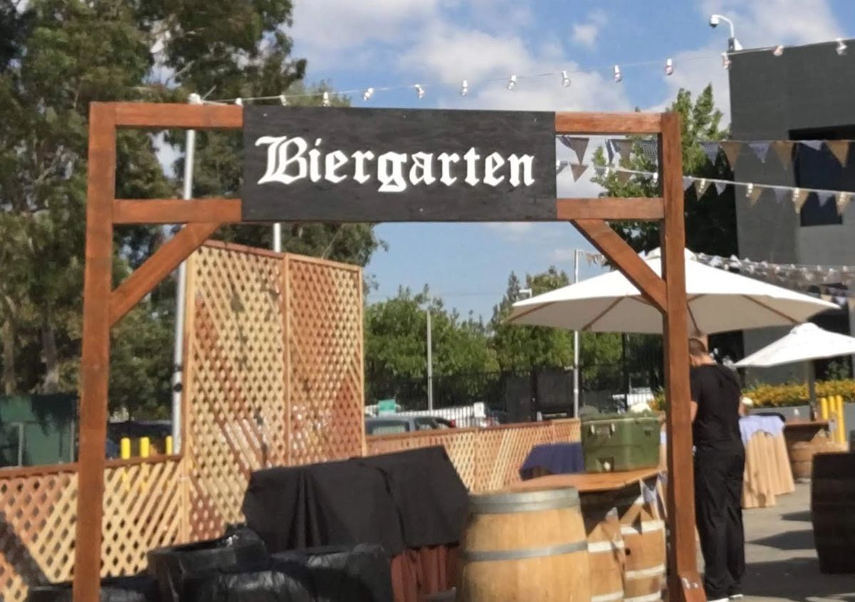 Biergarten Sign (sign only)