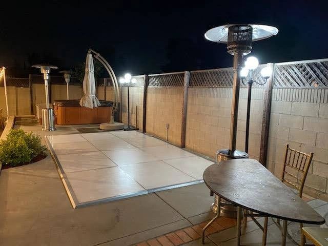 9x16 White Dance Floor
