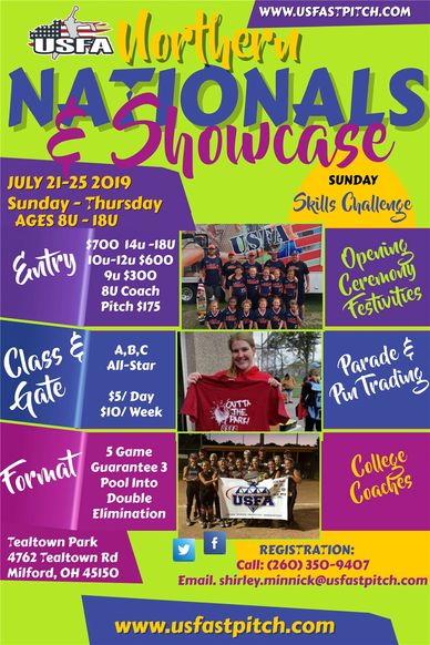 United States Fastpitch Association - Softball, Showcase, Fastpitch