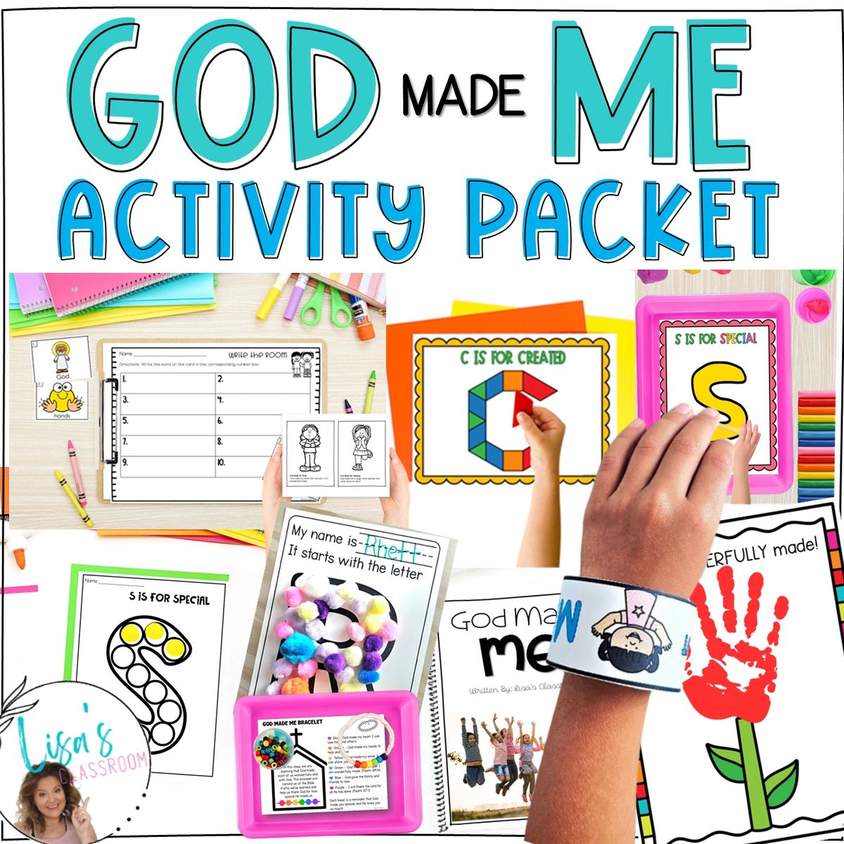 God Made Me Activity Packet – Bible Lessons for Preschool, Pre-K ...
