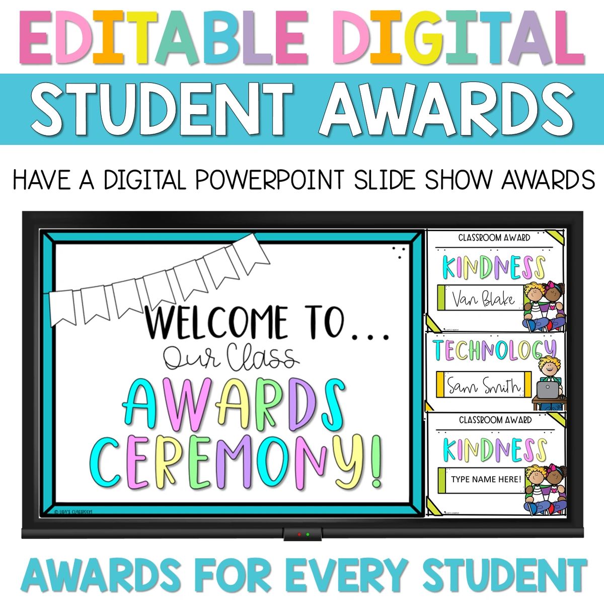 EDITABLE Student Awards Certificates for the End of the Year - Digital ...