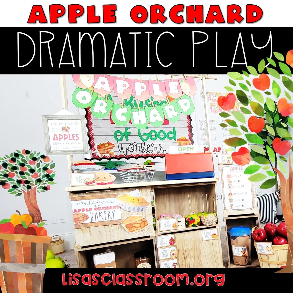 Apple Orchard Dramatic Play centers and stations