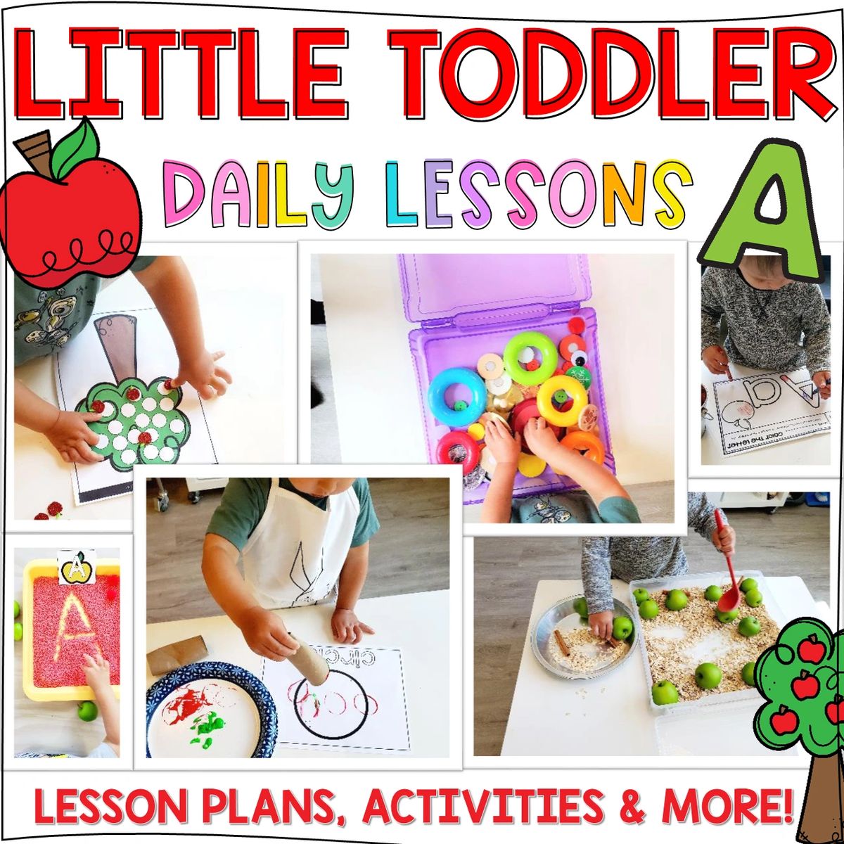 LITTLE Toddler School Lesson Plans Letter A | Tot School Activities ...