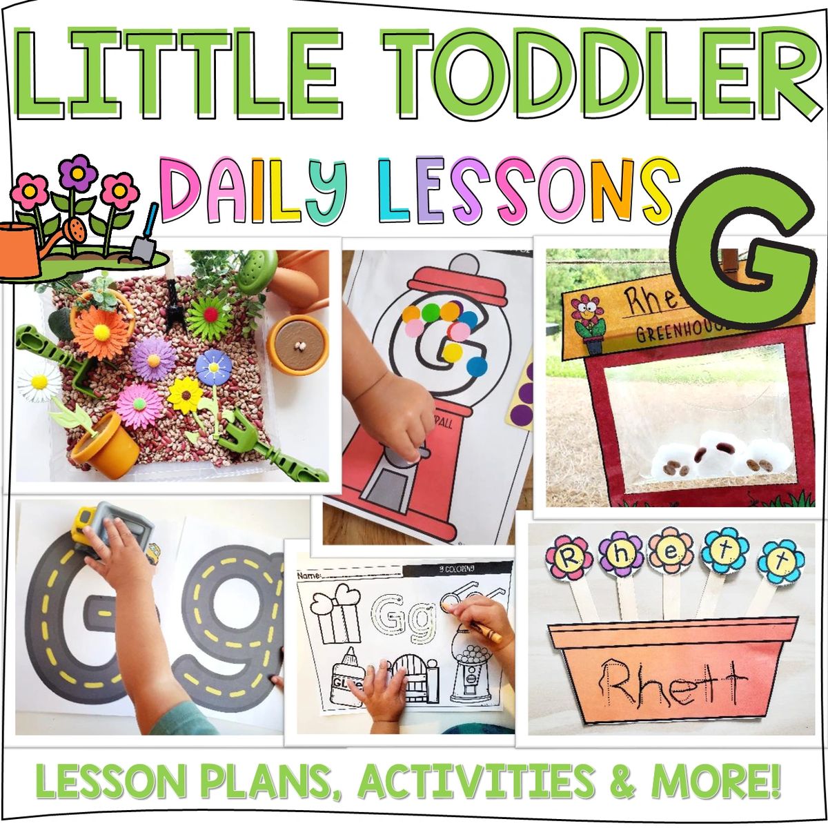 LITTLE Toddler School Lesson Plans Letter G | Tot School Activities ...