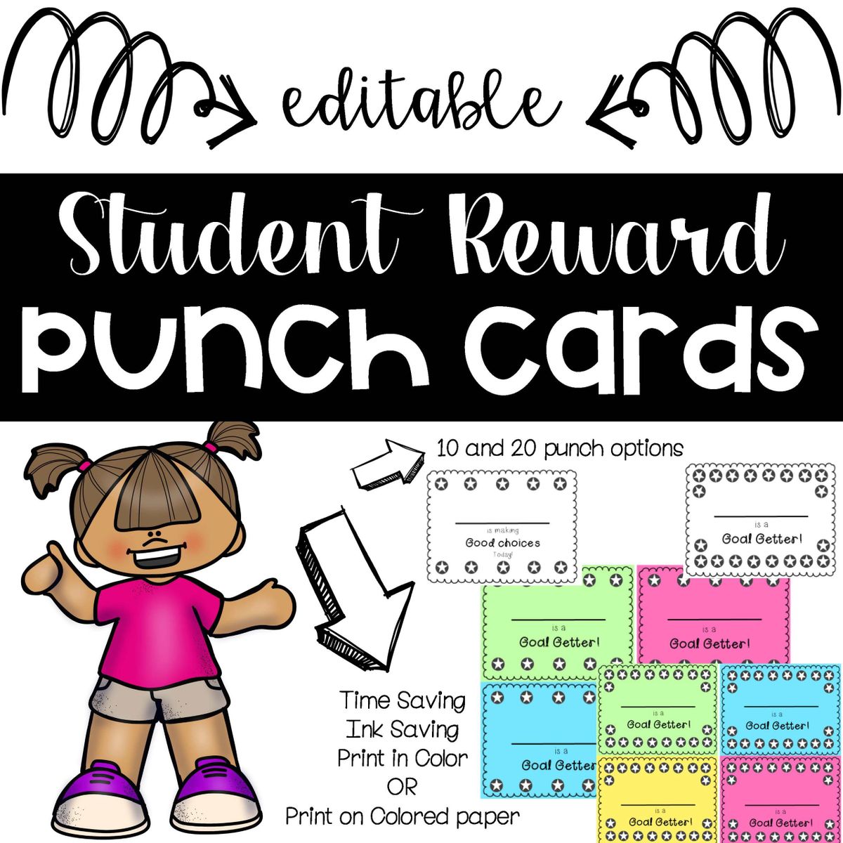 Elevate Classroom Management with our Reward System Punch Cards