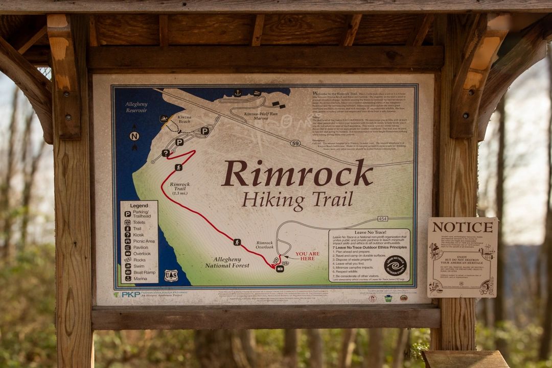 The Eclipse 2024, Rimrock Hiking trail, Kinzua Lake, Pennsylvania