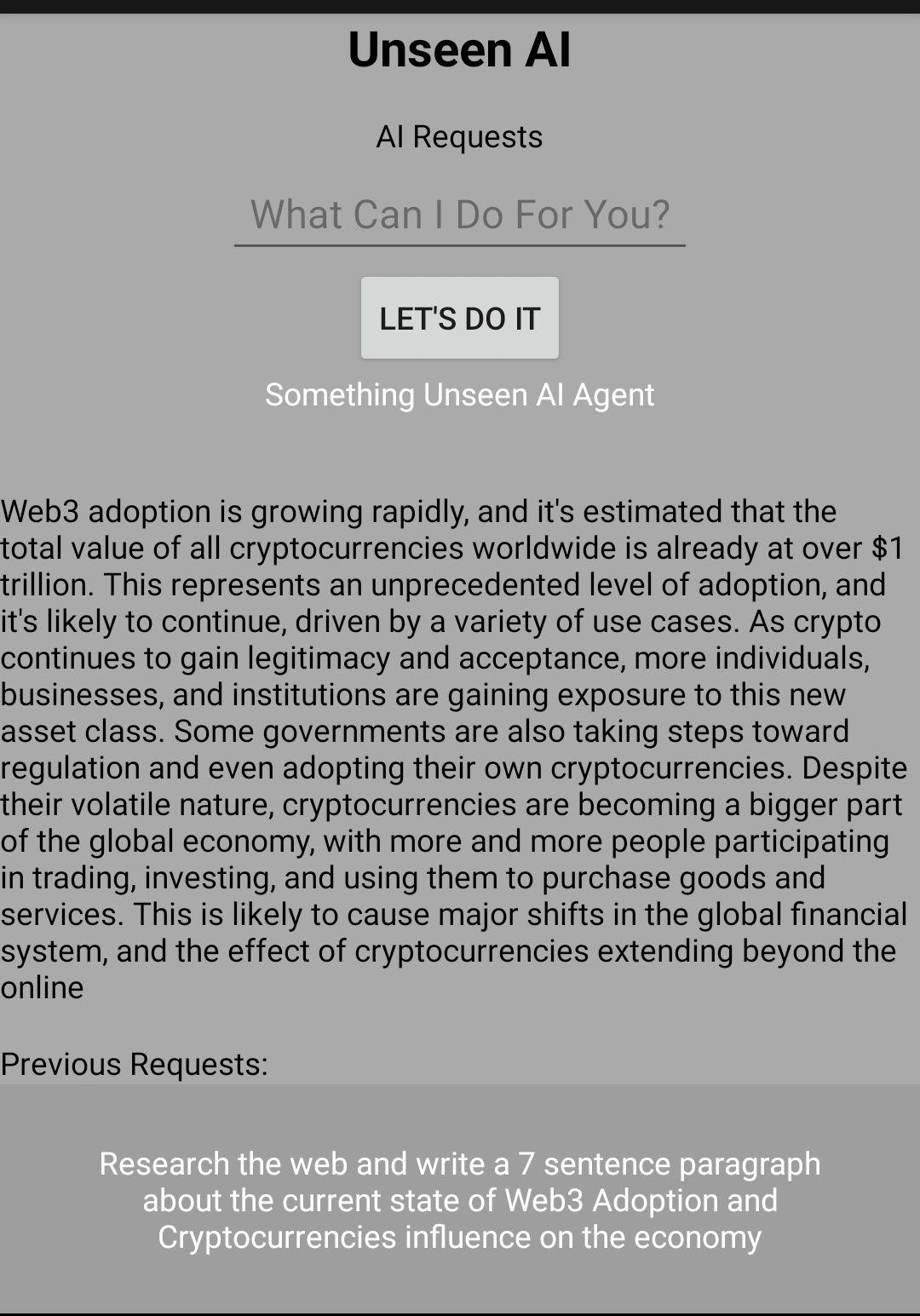 Something Unseen Android App | Web3 Adoption | OpenAI | Update