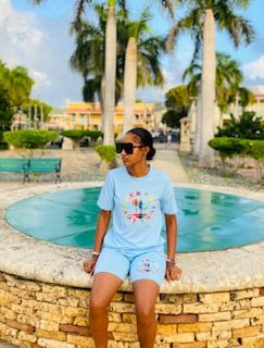 VI MADRAS SET SKY BLUE