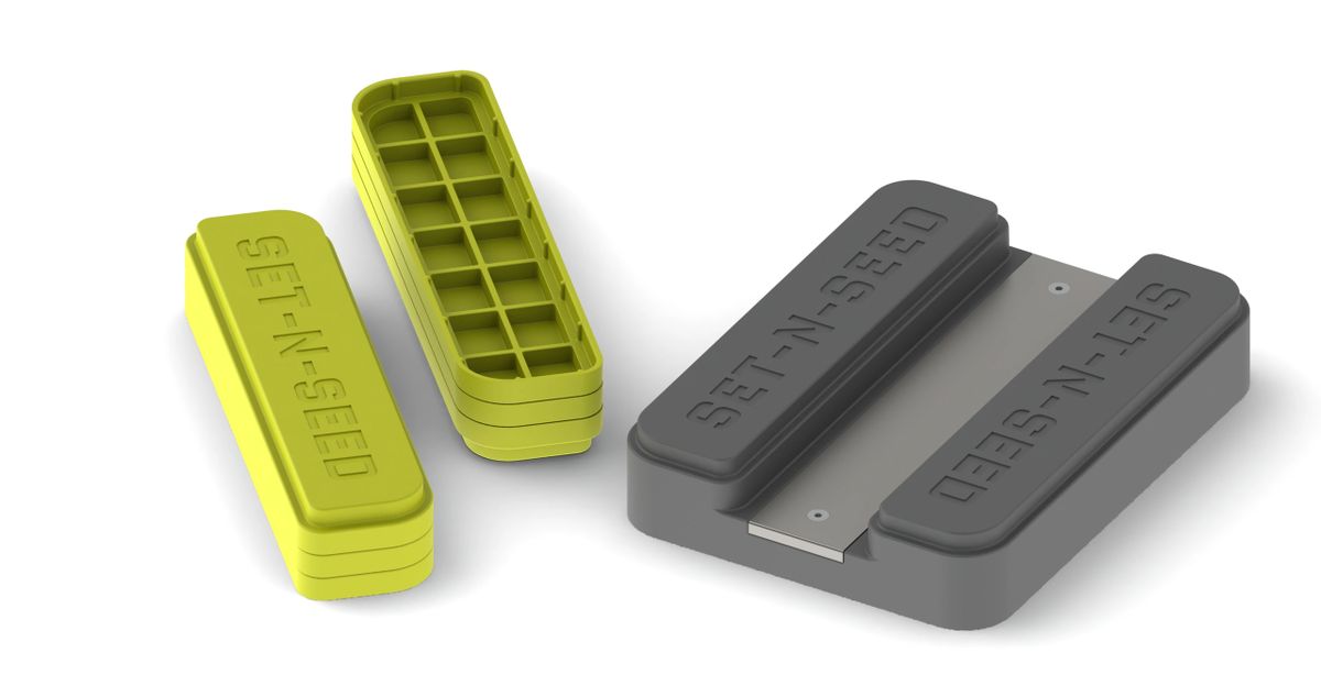 Set-N-Seed: 1" Base + 3 Pairs of 1/2" Attachments (1"-2.5" Depth Settings)