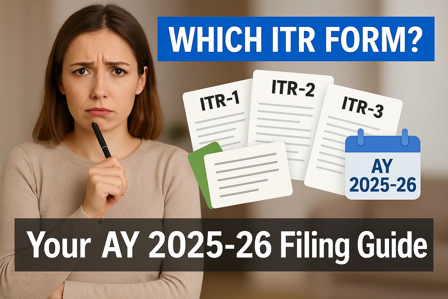 Which ITR Form to Choose for AY 2025-26? A Complete Guide