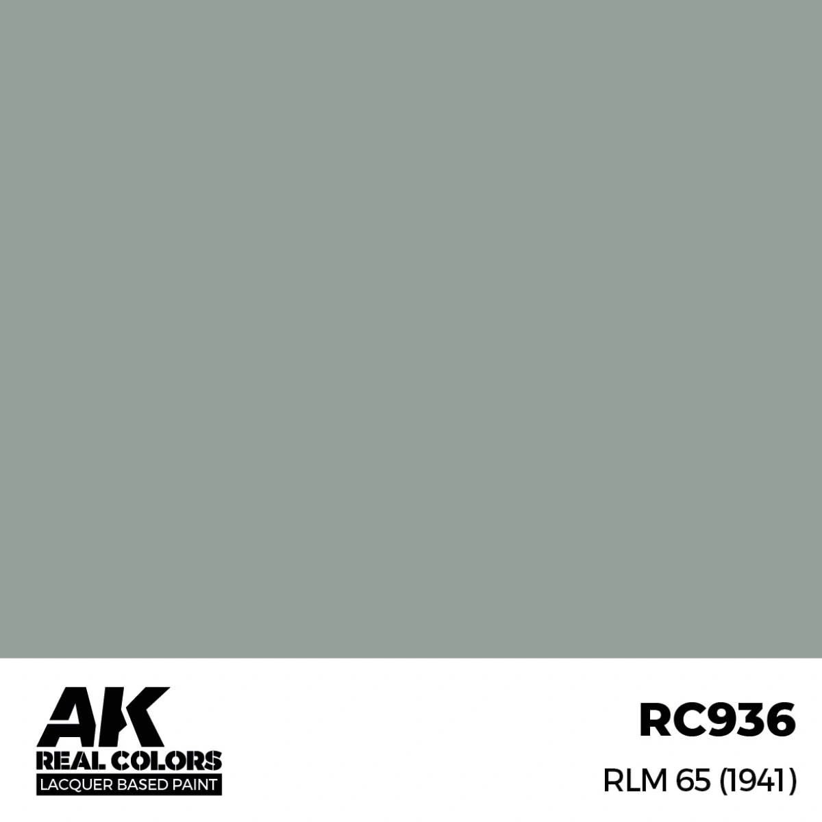 Real Colors Military: RLM65 1941 Light Blue Lacquer Based Paint 17ml Bottle
