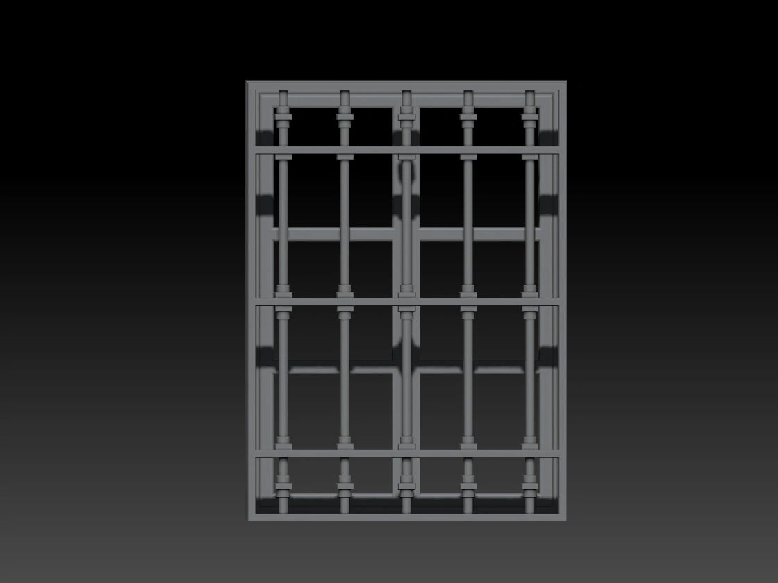Window with grating Model 1 1:35