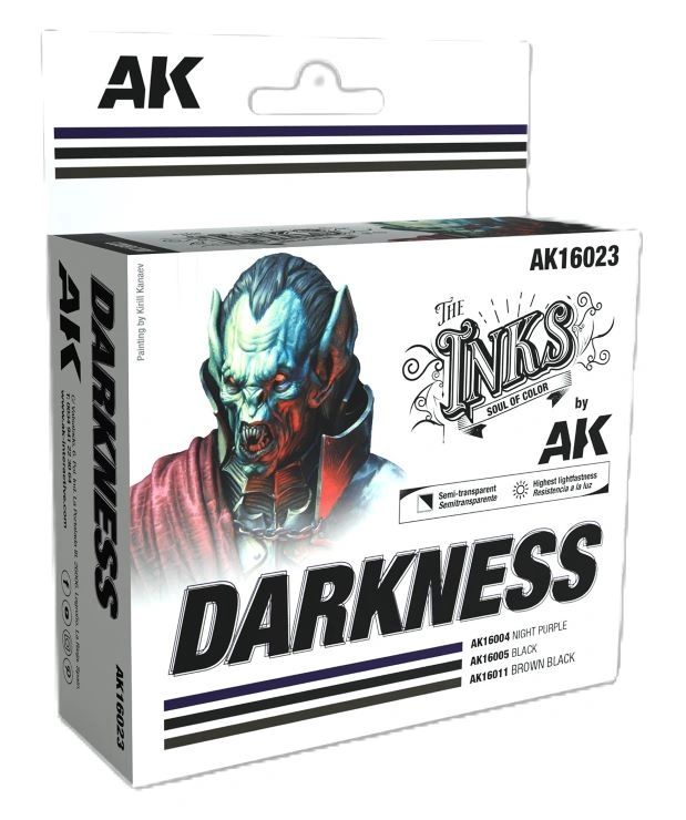 Inks: Darkness Acrylic Set (3 Colors) 30ml Bottles