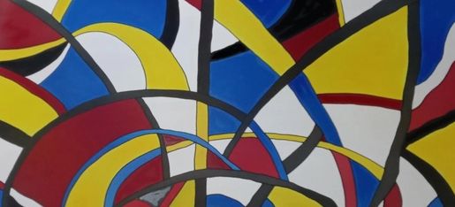 Color Splash - Dance Flags, Silk Art