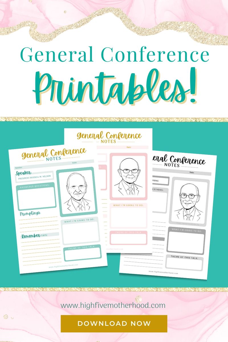 General Conference Notes By Speaker