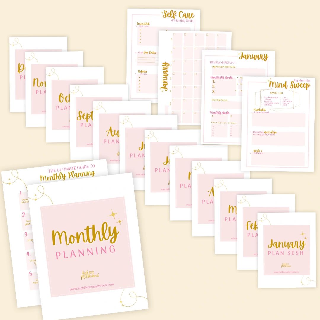 Monthly Planning Bundle-The ultimate guide to monthly planning!