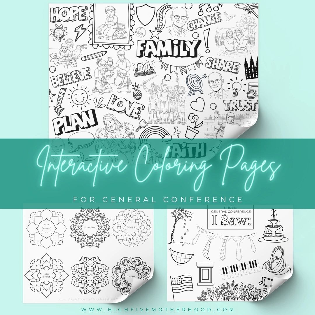 Interactive Coloring Pages for General Conference