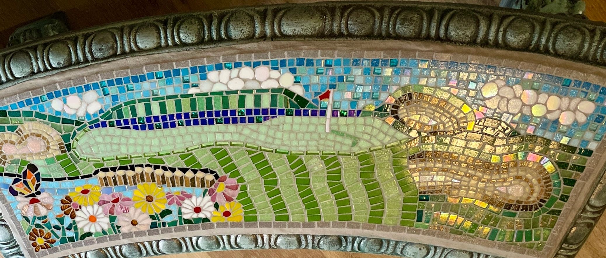 Mosaic benches for Artprize