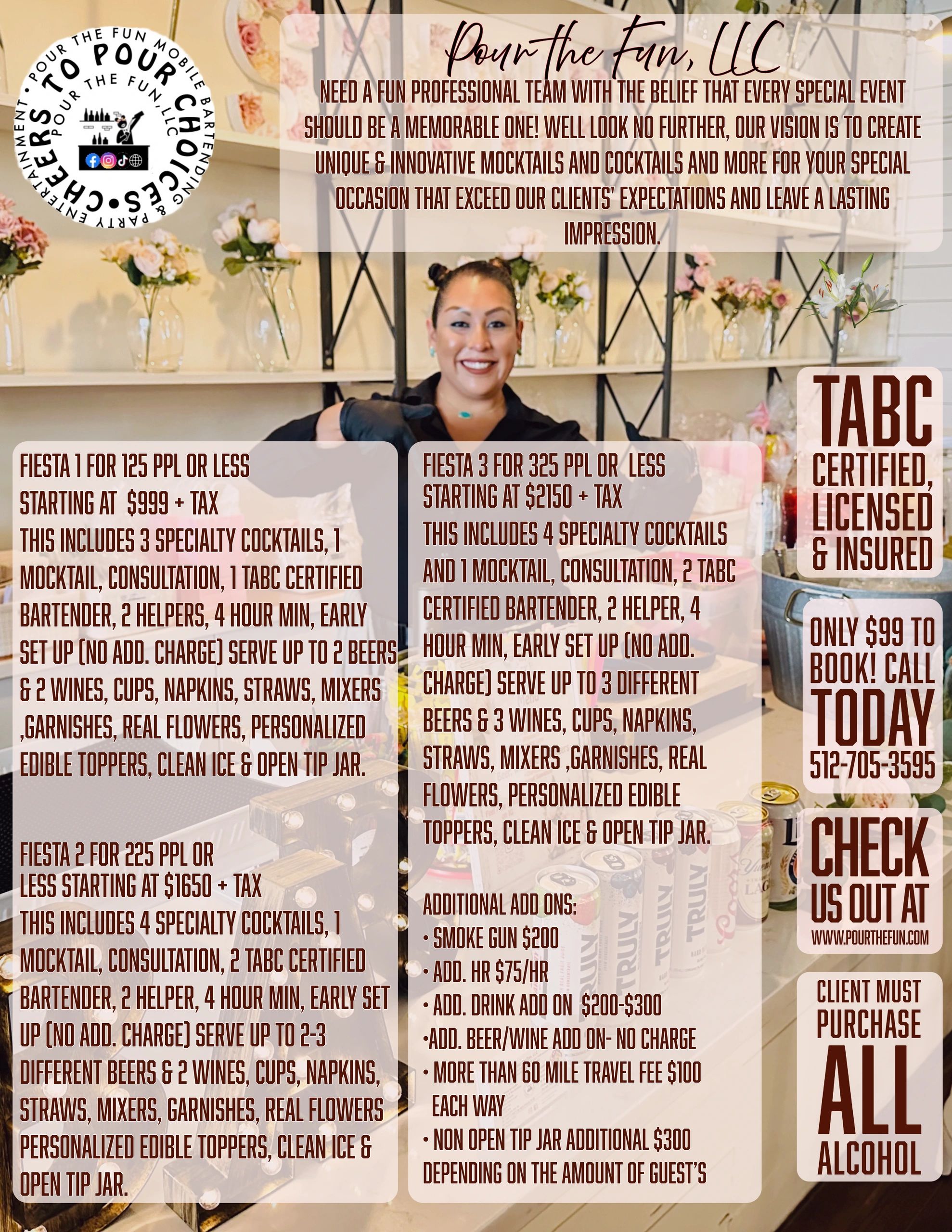 Bartending Pricing Pour The Fun