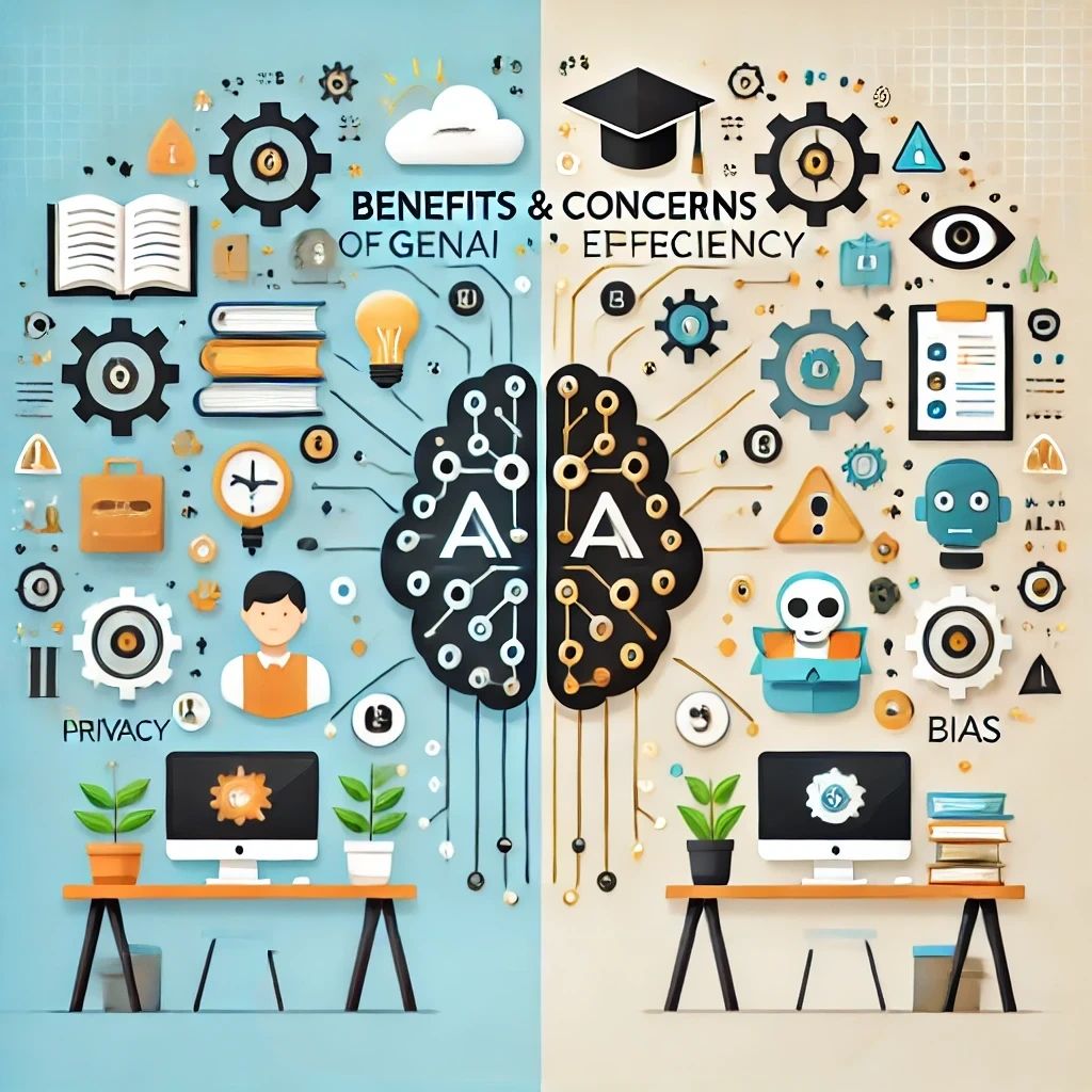 Benefits and concerns of GenAI for education.