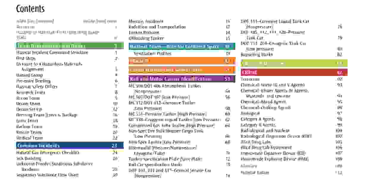 About the Guide | Hazmat Response