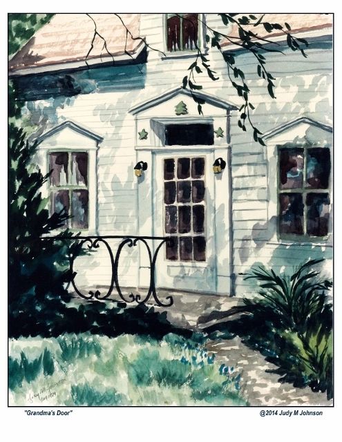 #2882 8.5x11 Limited Edition Art Print "Grandma's Door" by JM Johnson