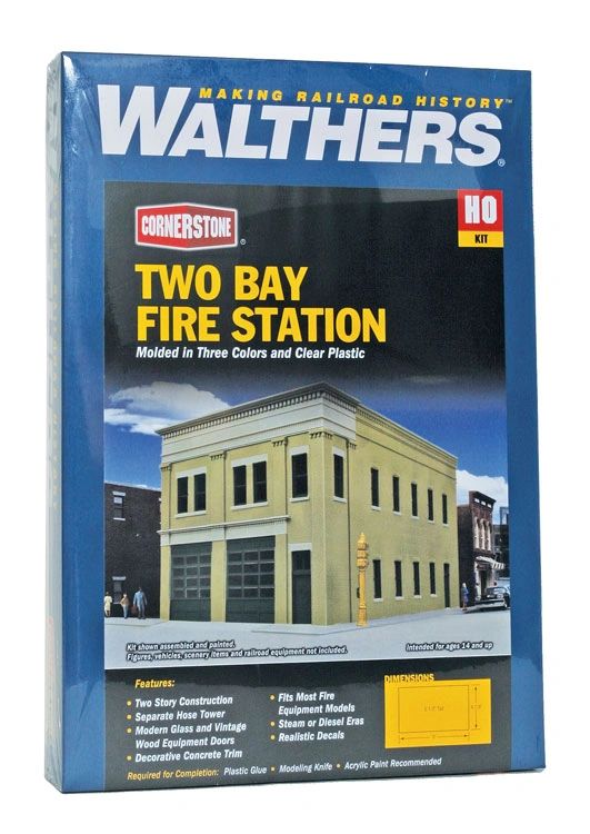 2-Bay Fire Station Kit