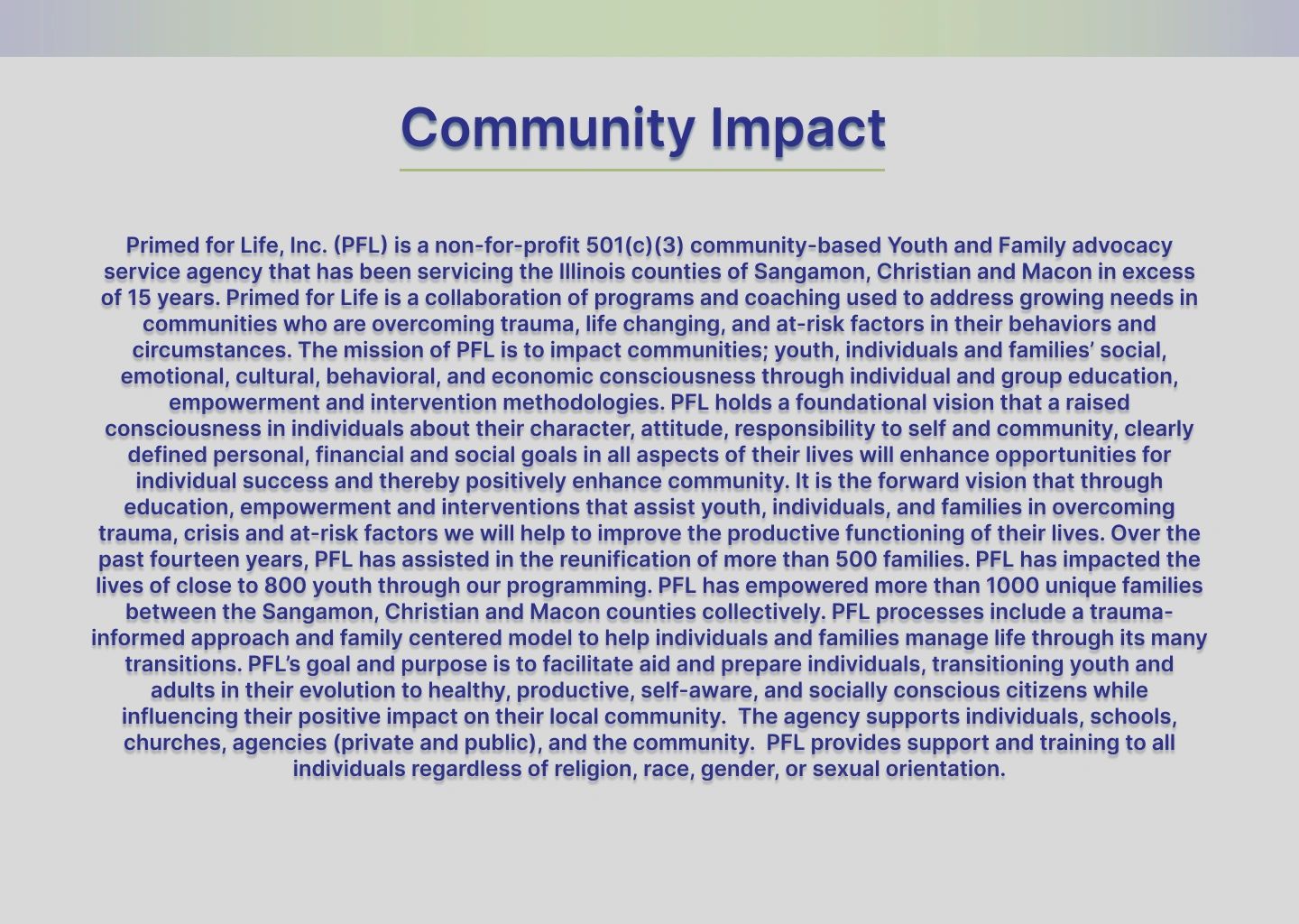 Community Impact