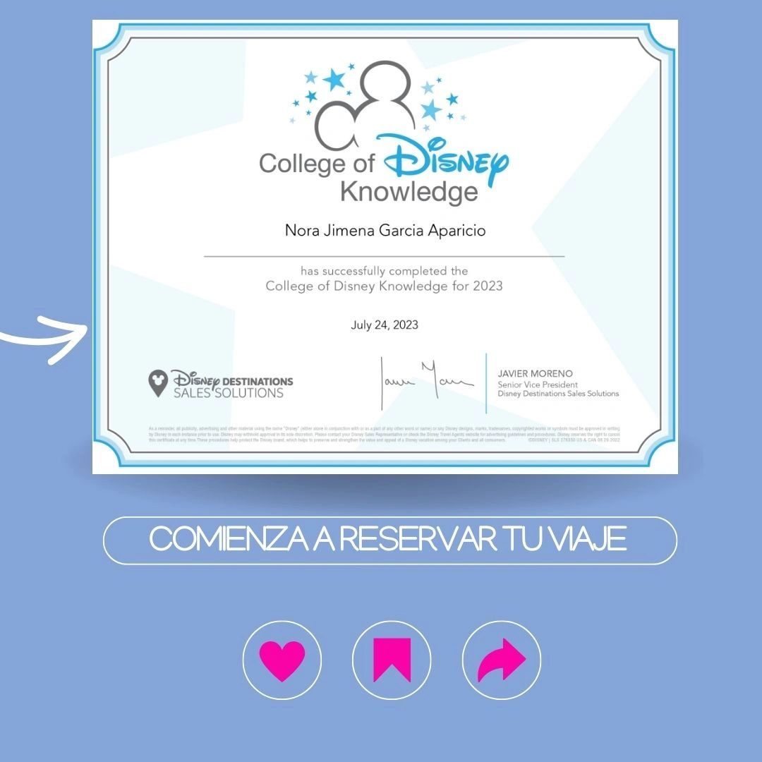Tu viaje con un Agente Certificado Disney