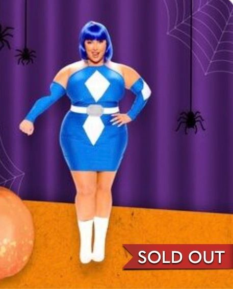 Blue Mega Turbo Superhero Costume