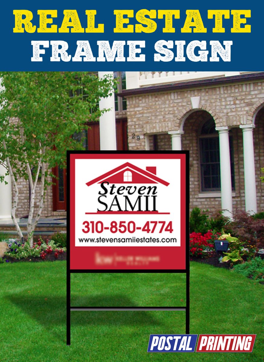 Real Estate Frame Sign