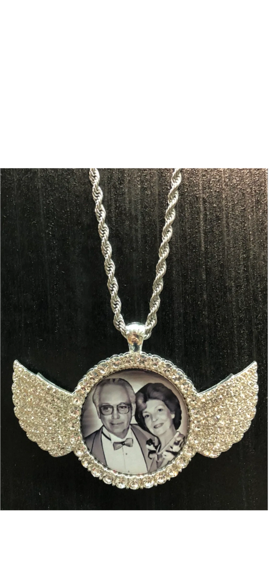 Sublimated Wing Necklace with Chain