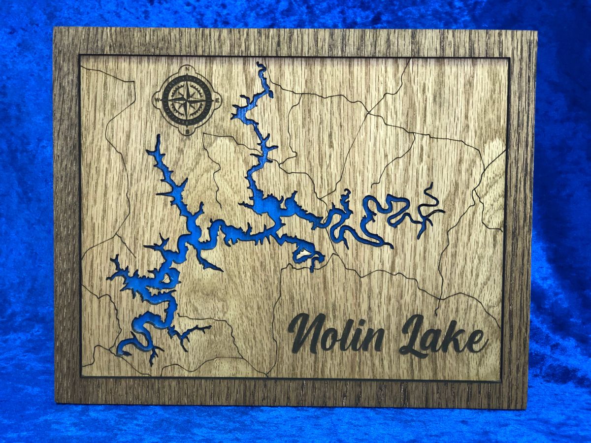 Nolin Lake Map with Hanger