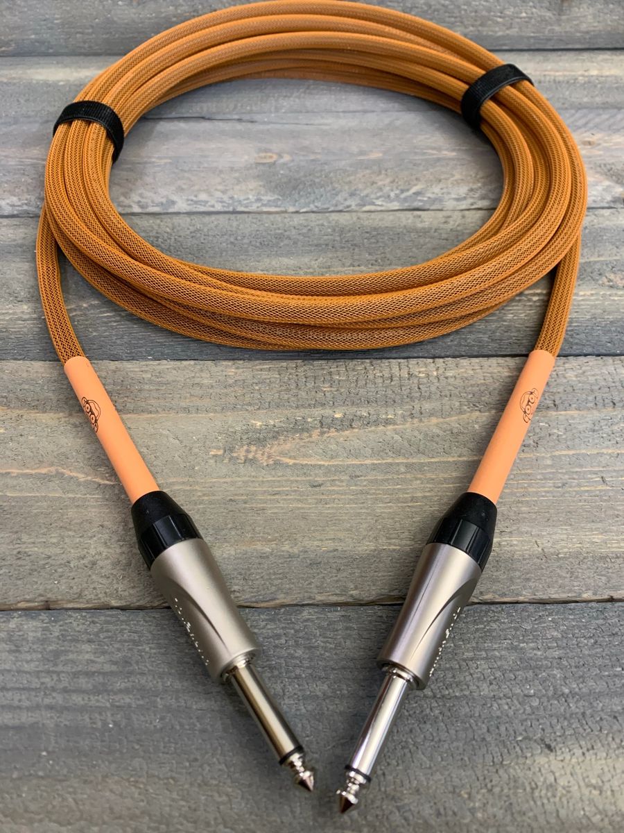 Pro-Series Instrument Cable with Orange colored Cable Armor