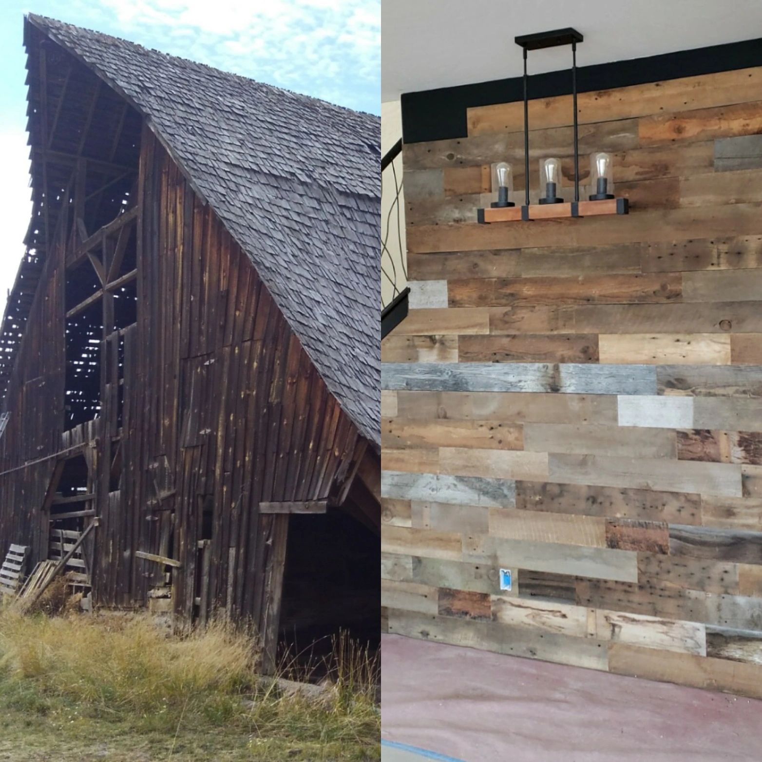 Barn Wood Accent Wall Paneling - Idaho Barn Wood