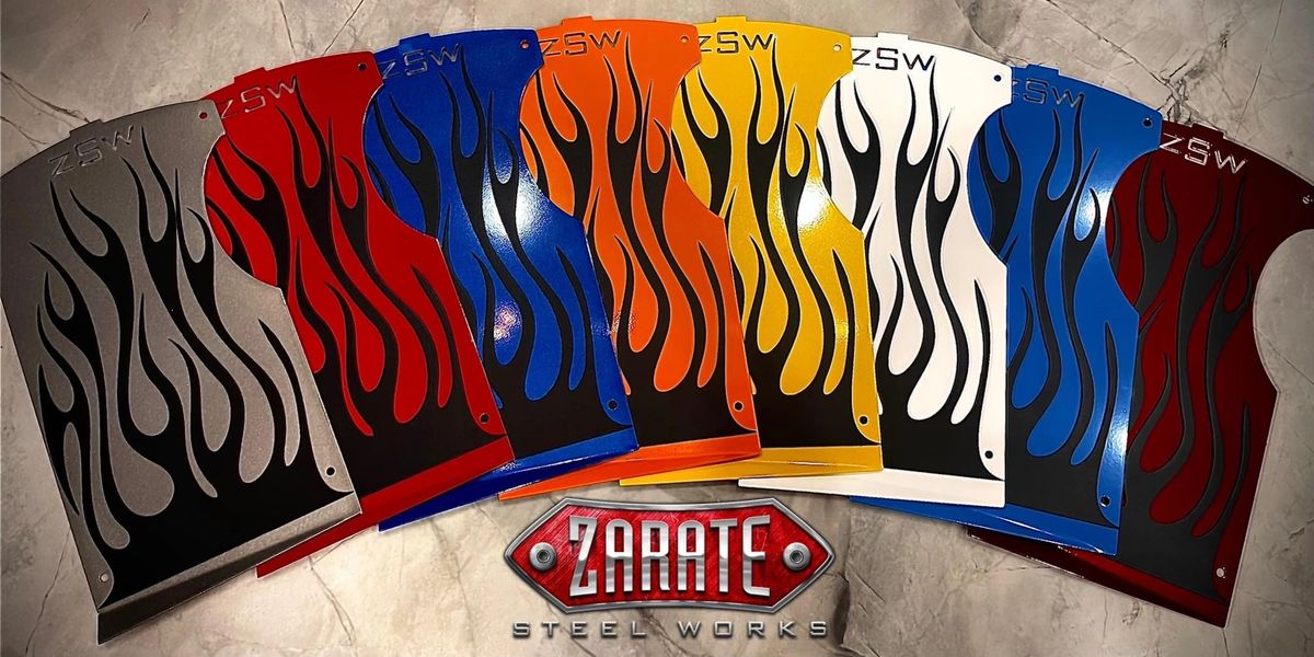 SS Flamed Rear Splash Panel