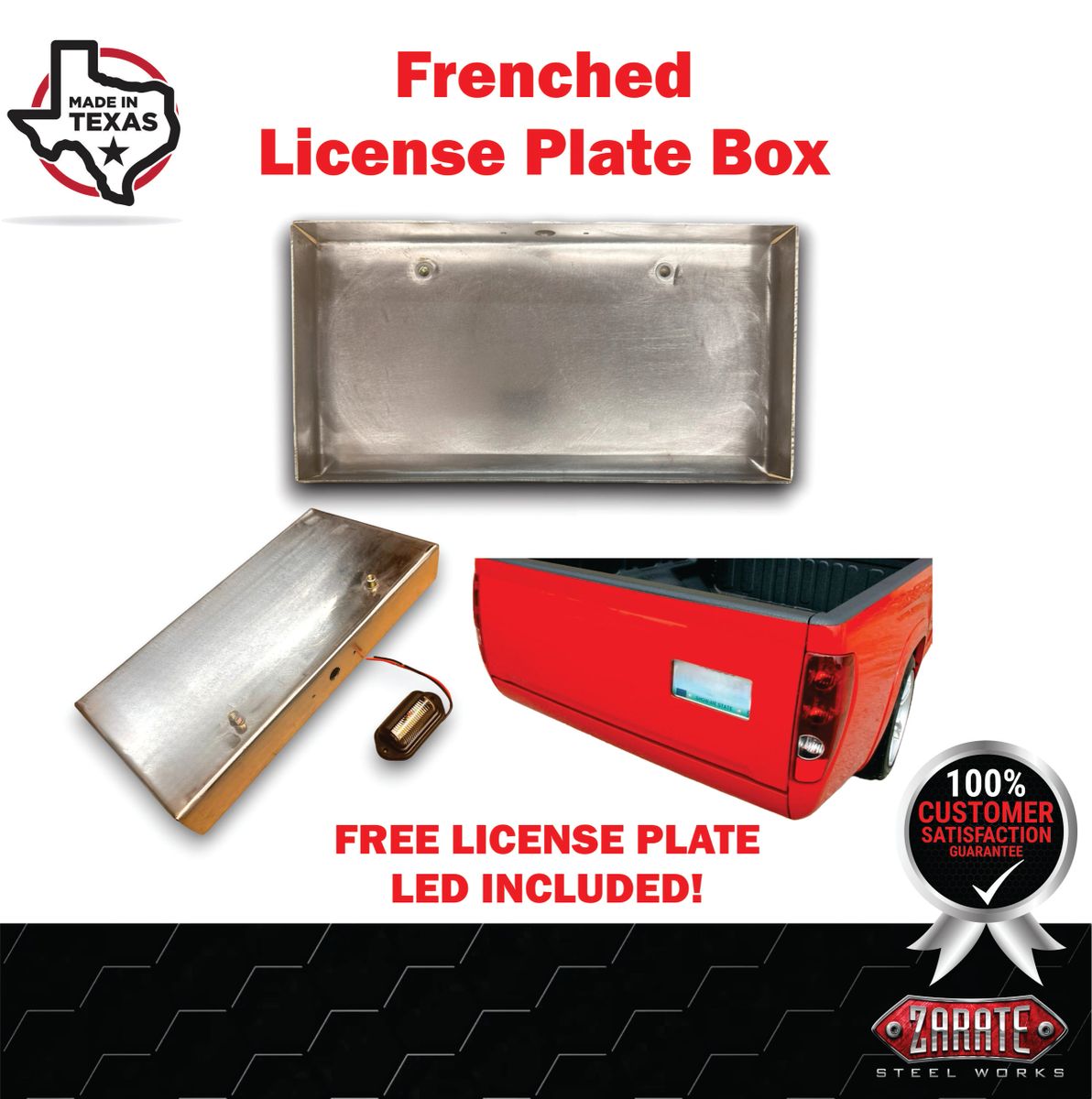 Frenched License Plate Box