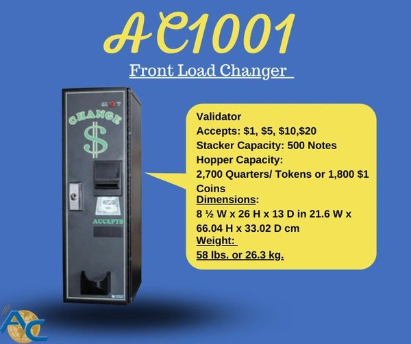AC1001 American Changer # AC1001 Bill Change Machine AC-1001