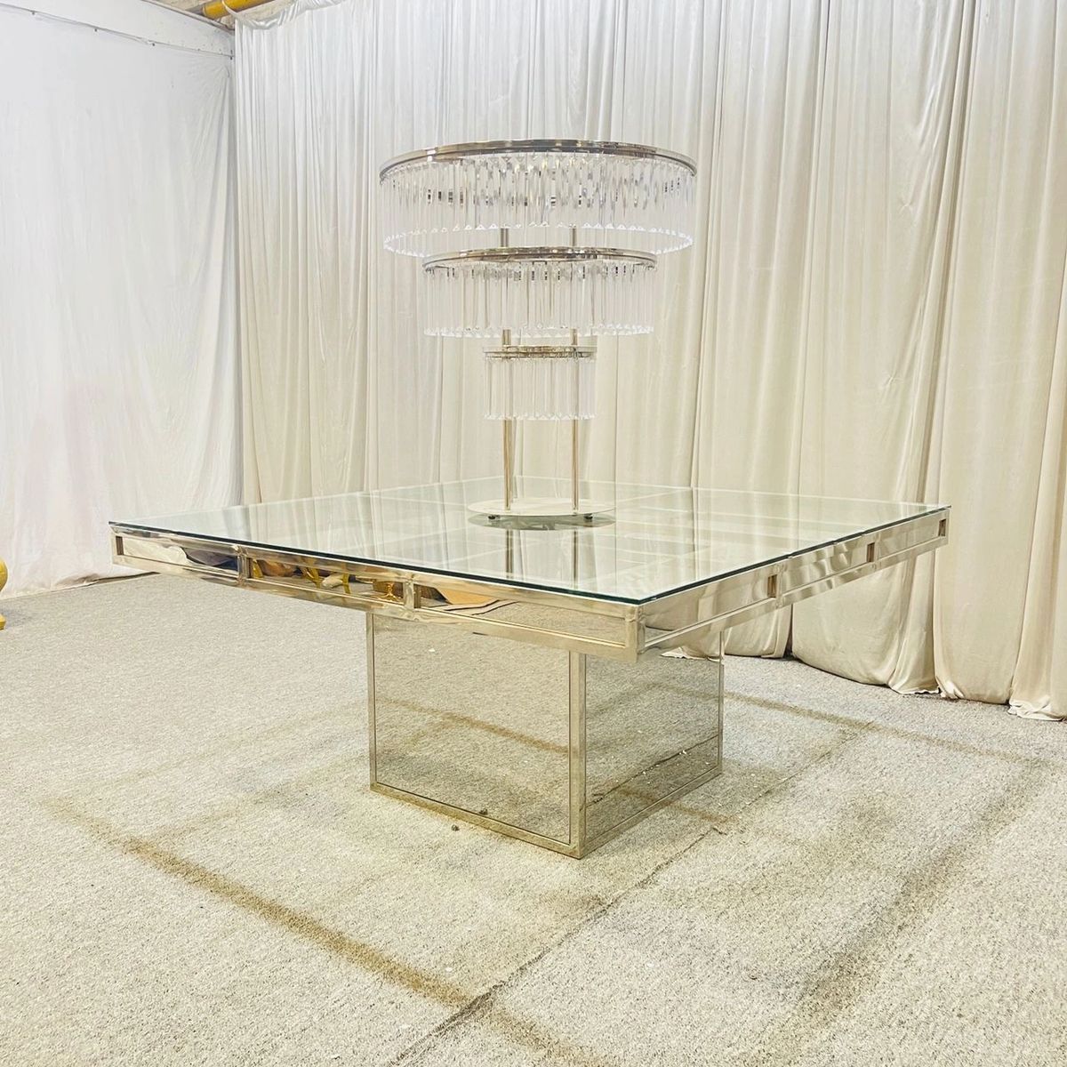 Square Tables Silver