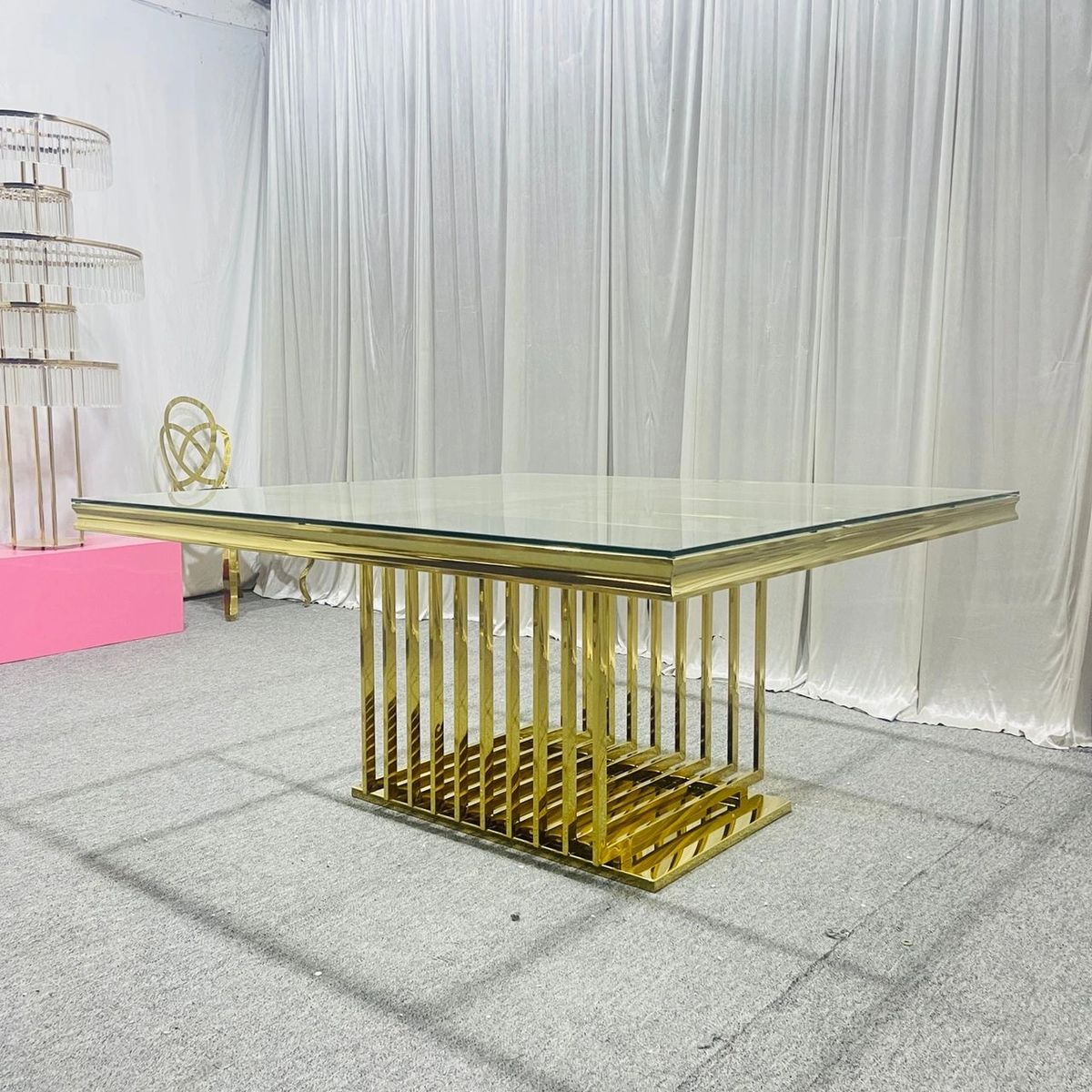 Square Gold Tables