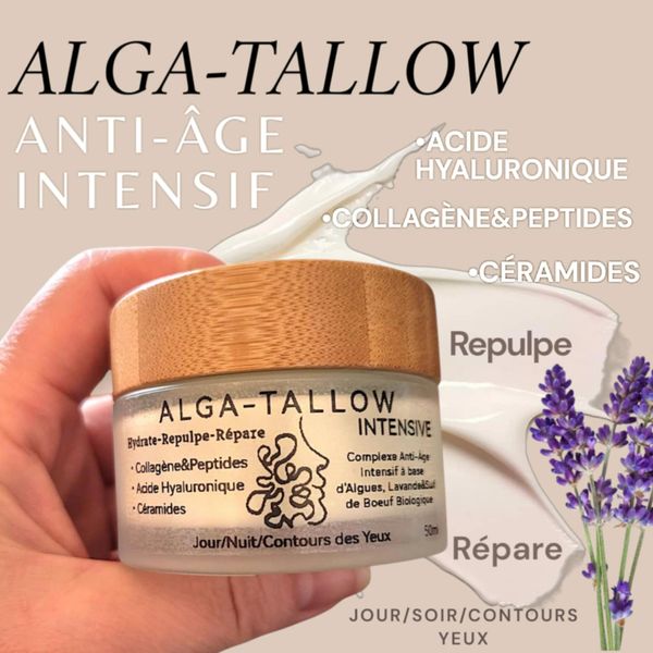 Alga-Tallow crème réparatrice et hydratante en profondeur pour le ...