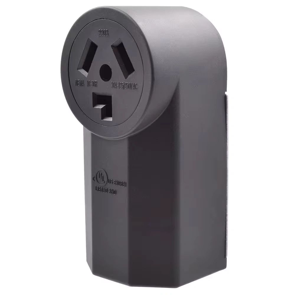 30-Amp Standard Single Outlet 30A 3 Wire Dryer Receptacle NEMA Config ...