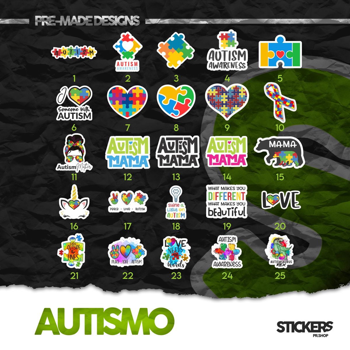 Stickers Autismo
