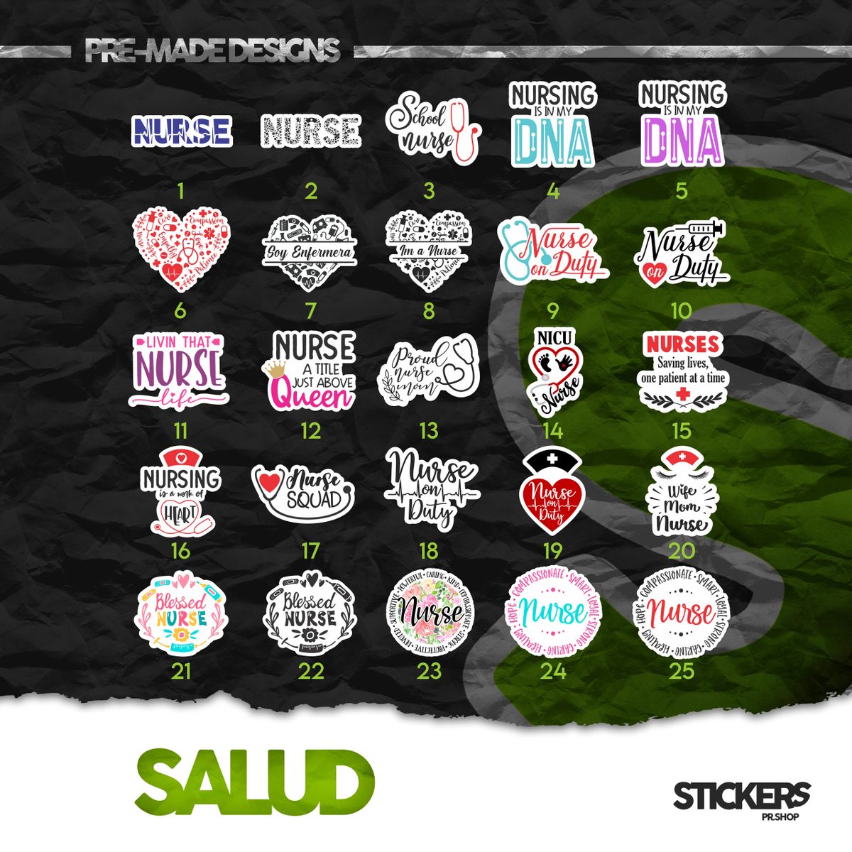 Stickers Salud