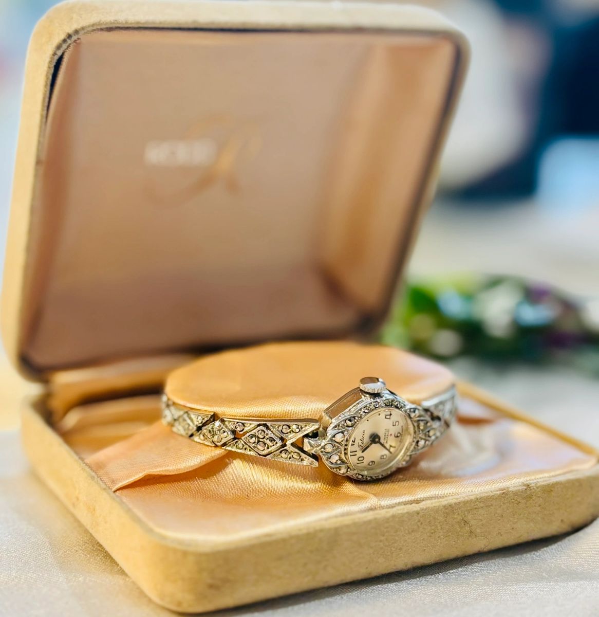 Felecia Marcasite Watch with Box