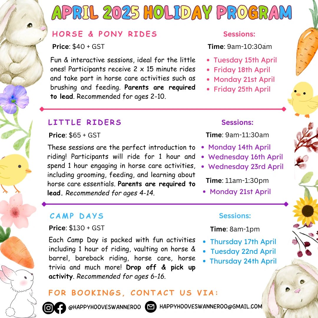 April 2025 Holiday Program