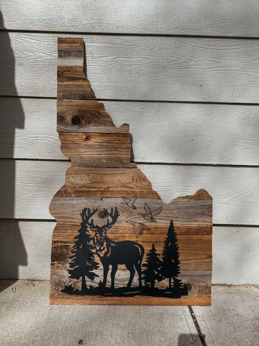Custom Idaho with Wood Burned Ducks