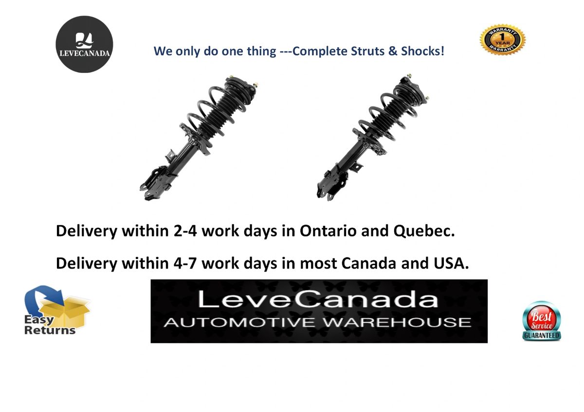 (2) One pair Front Quick Complete Struts & Coil Spring Assembly for ...